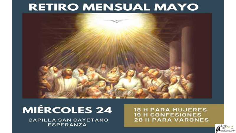 Locales/Retiro mensual de mayo en Capilla San Cayetano miercoles 24 ...